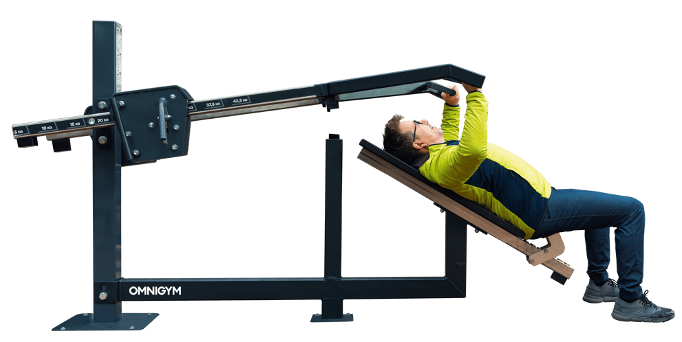 Incline Bench Press for Outdoor Gym | Omnigym