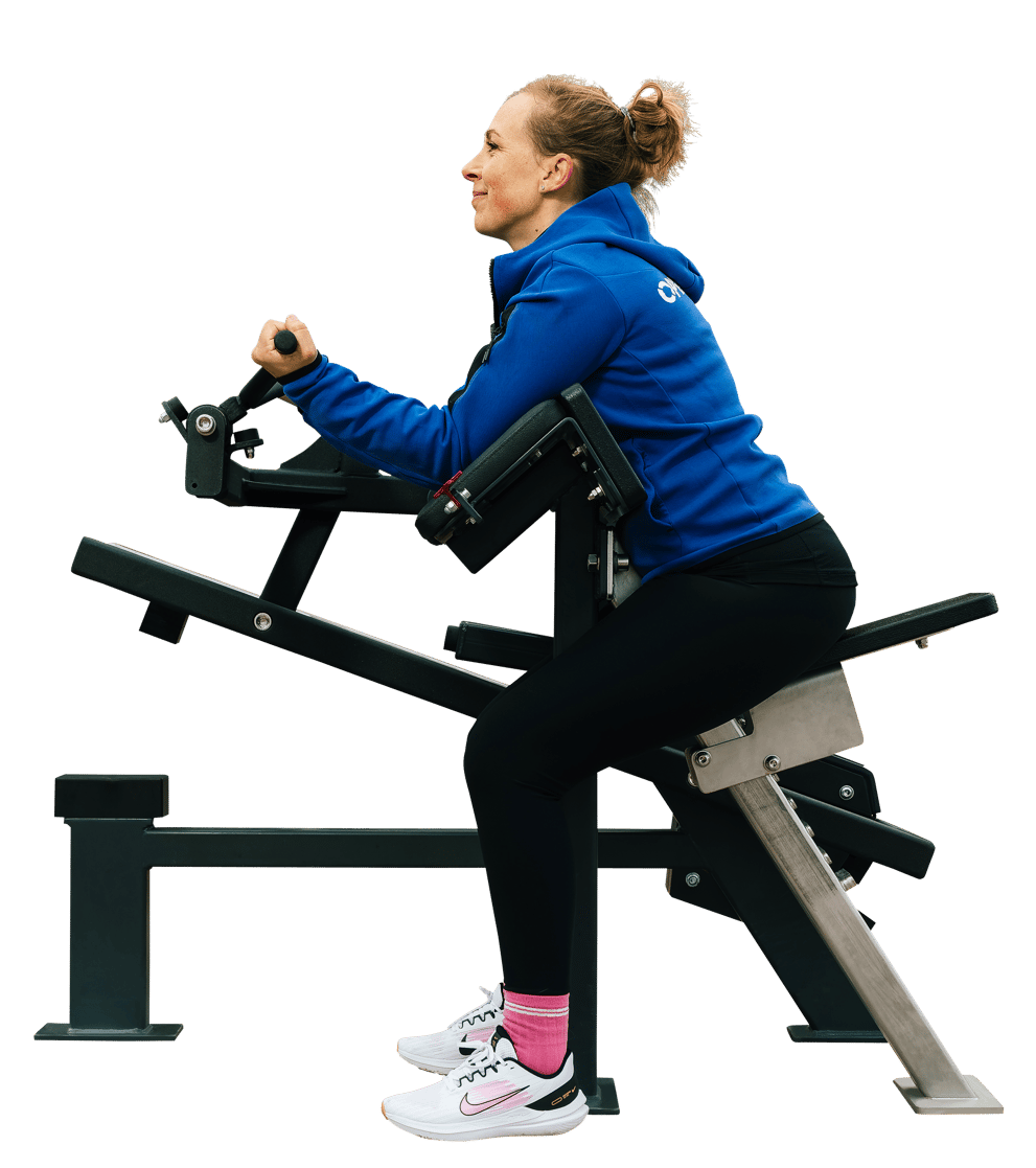 Seated Biceps Curl for Outdoor Gym | Omnigym